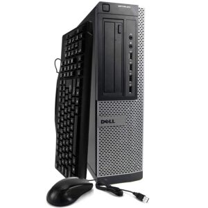 dell optiplex 990 small form factor business desktop computer, intel quad-core i5-2400 up to 3.4ghz, 16gb ram, 2tb hdd, dvd, wifi, windows 10 professional (renewed)