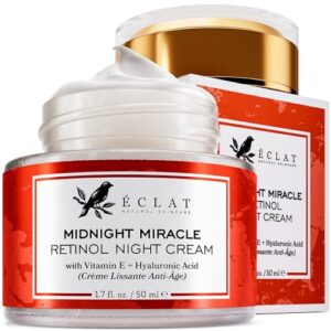 retinol night cream - 2.5% retinol with 2.5% hyaluronic acid - retinol face moisturizer to boosts elasticity and hydration, firming anti wrinkle cream, anti aging face cream, skin care facial cream