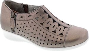 drew shoe merlin women's therapeutic diabetic extra depth shoe: taupe/dusty leather 9 medium (b) zipper