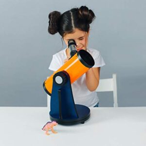 Levenhuk LabZZ D1 Easy to Use Telescope for Children with Rotating Table Dobson Mount and 100x Magnification