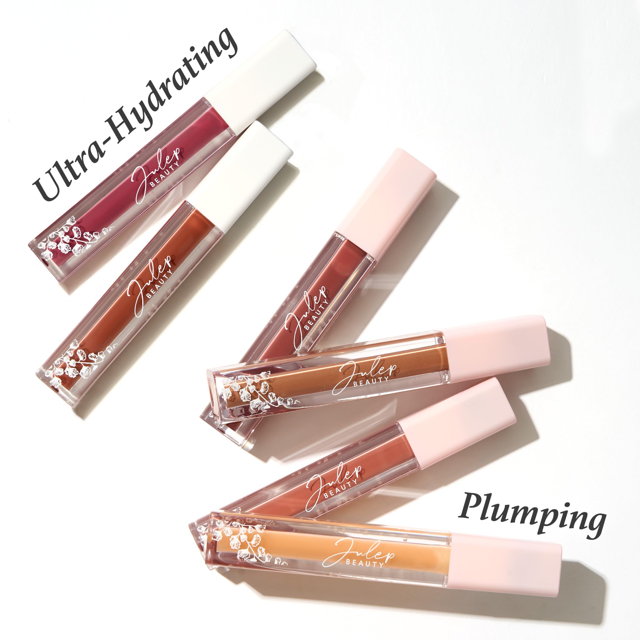 Julep So Plush Hydrating Lip Gloss - Vibes - High-Shine Hydrating Lightweight Lip Color - Non-Sticky Formula - Vitamin E Soothes and Repairs Lips