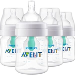 Philips AVENT Anti-colic Baby Bottle with AirFree Vent, 4 Oz, Pack of 4