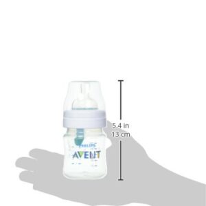 Philips AVENT Anti-colic Baby Bottle with AirFree Vent, 4 Oz, Pack of 4