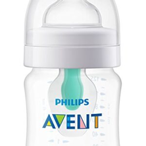 Philips AVENT Anti-colic Baby Bottle with AirFree Vent, 4 Oz, Pack of 4