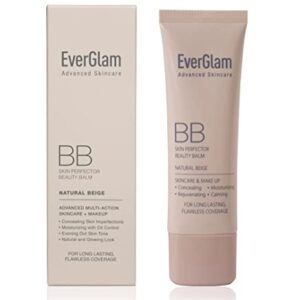 EverGlam K-Beauty Skin Perfector Korean BB Cream, Light Medium - Flawless, Natural Glow in Seconds | Multi-Function Tinted Moisturizer: Stays On All Day, Dewy, Water-Resistant, Oil-Controlling