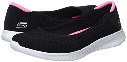 Skechers Women's 23628 Trainers, Black (Black/Pink), 3 UK 36 EU