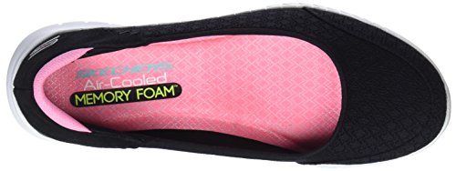 Skechers Women's 23628 Trainers, Black (Black/Pink), 3 UK 36 EU