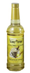 jordan's skinny syrups cinnamon vanilla, sugar free flavoring syrup, 25.4 ounce bottle