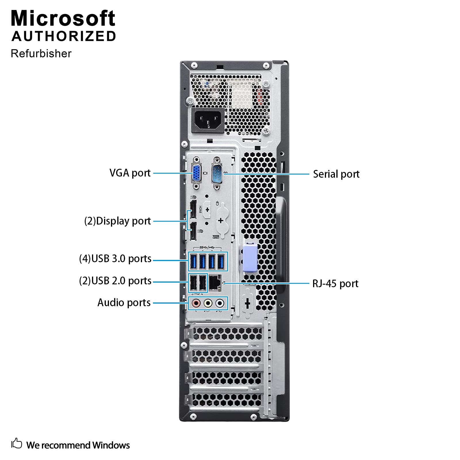 Lenovo ThinkCentre M93P Small Form Business High Performance Desktop Computer PC - Intel Core I5-4570 3.2G,16G RAM DDR3,3TB,DVD-ROM,WIFI, Windows 10 Professional (Renewed)