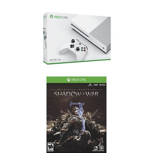 Xbox One S 500GB Console - Shadow of War Bundle