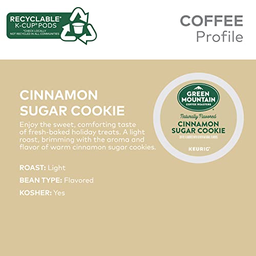 Green Mountain Coffee Roasters Cinnamon Sugar Cookie, 24 Count (Pack of 1)