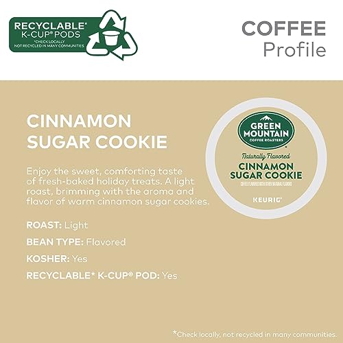 Green Mountain Coffee Roasters Cinnamon Sugar Cookie, 24 Count (Pack of 1)