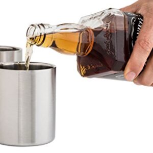 Better For Your Whiskey Stainless Double Walled Lowball Shatterproof Tumbler 13.5 oz Set of 2