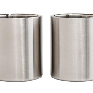 Better For Your Whiskey Stainless Double Walled Lowball Shatterproof Tumbler 13.5 oz Set of 2