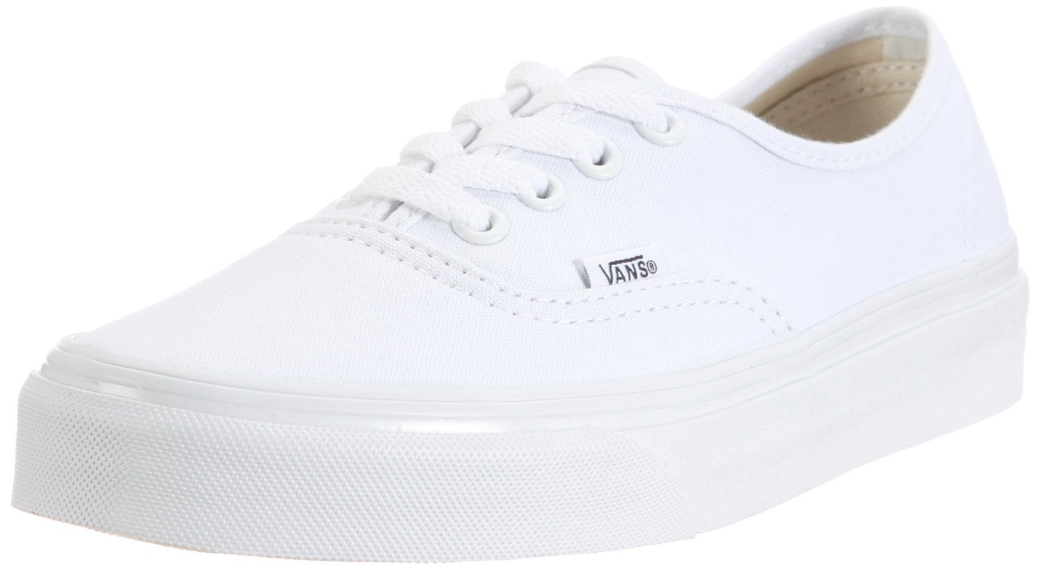 Vans Unisex Authentic True White Canvas VN000EE3W00 Mens 4.5, Womens 6