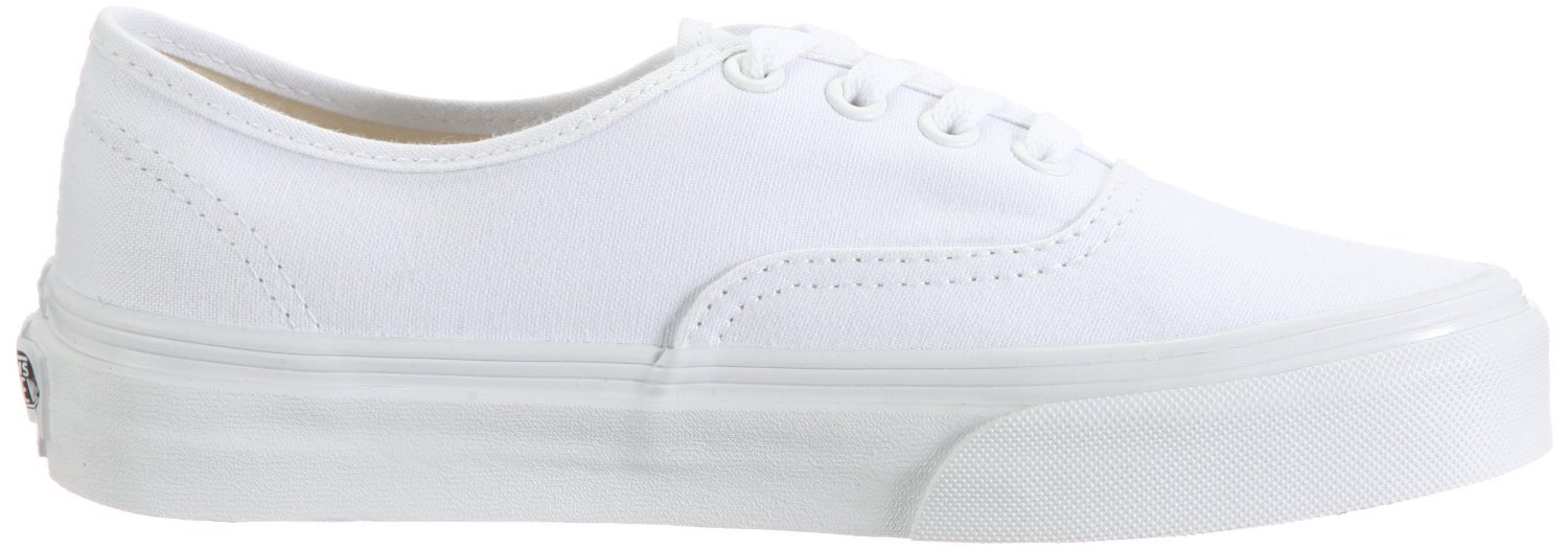 Vans Unisex Authentic True White Canvas VN000EE3W00 Mens 4.5, Womens 6