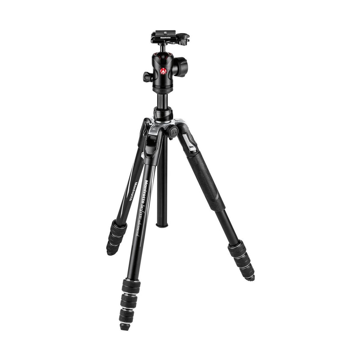 Manfrotto Befree Advanced Camera Tripod Kit with Twist Closure, Travel Tripod Kit with Ball Head, Portable and Compact, Camera Tripod in Aluminium for DSLR, Reflex, Mirrorless, Camera Accessories