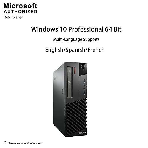 Lenovo ThinkCentre M83 Small Form Business High Performance Desktop Computer(Intel Core I5-4570 3.2G,16G RAM DDR3,240G SSD+500GB HDD,DVD,WiFi, Windows 10 Professional) (Renewed)