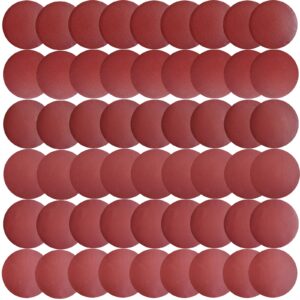 premium 60 pcs 6" psa sanding discs - 10 each of 80 100 120 180 240 400 grit - self adhesive stickyback sandpaper discs for da sander, sand automotive car paint, woodworking wood, metal