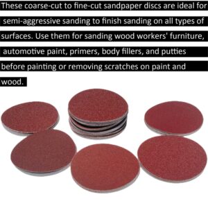 Premium 60 PCS 6" PSA Sanding Discs - 10 Each of 80 100 120 180 240 400 Grit - Self Adhesive Stickyback Sandpaper Discs for DA Sander, Sand Automotive Car Paint, Woodworking Wood, Metal