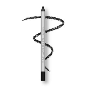 wunder2 super-stay liner makeup eyeliner pencil long lasting waterproof eye liner, color essential black matte