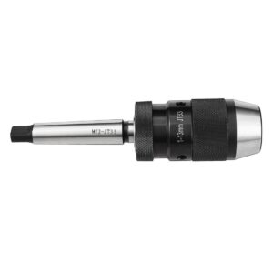 uxcell Keyless Drill Chuck MT2 Morse Taper Mount Adjustable 1/32"-1/2" (1mm-13mm) 3-Jaw for Lathes Milling Drilling Machine