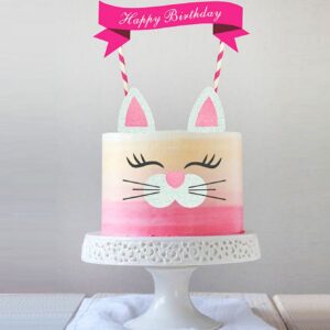 Handmade Cat Cake Topper Decoration, Cake Decor And Birthday Party Picks