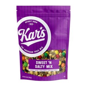 kar’s nuts sweet ‘n salty trail mix – 34 oz resealable bag, pack of 1 - healthy snacks for adults and kids