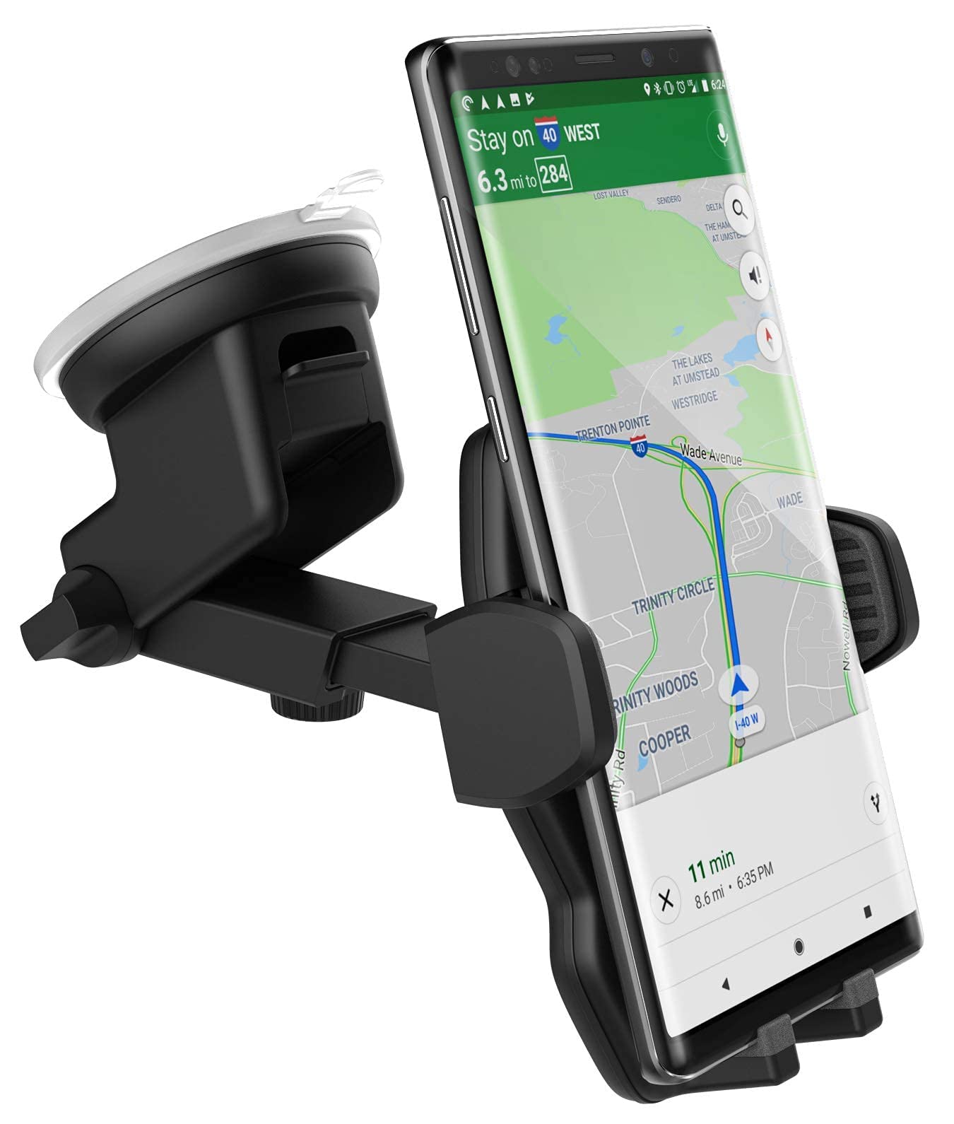 Encased V2 Car Mount Phone Holder for Google Pixel 8/8 Pro / 7/7 Pro, Pixel 6 (6a/7a) Fully Adjustable Case Compatible Dock (2022)