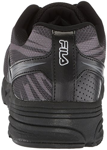 Fila Women's Memory Reckoning 8 Slip Resistant Steel Toe Running Shoe Shoe, Black/Pewter/Metallic Silver, 8 B US