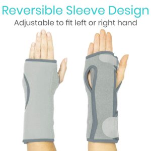 Vive Night Wrist Splint Brace - Left, Right Hand Sleep Support Wrap - Breathable & Lightweight Cushion Compression Arm Stabilizer for Carpal Tunnel, Men, Women, Kids, Tendonitis, Sports Pain