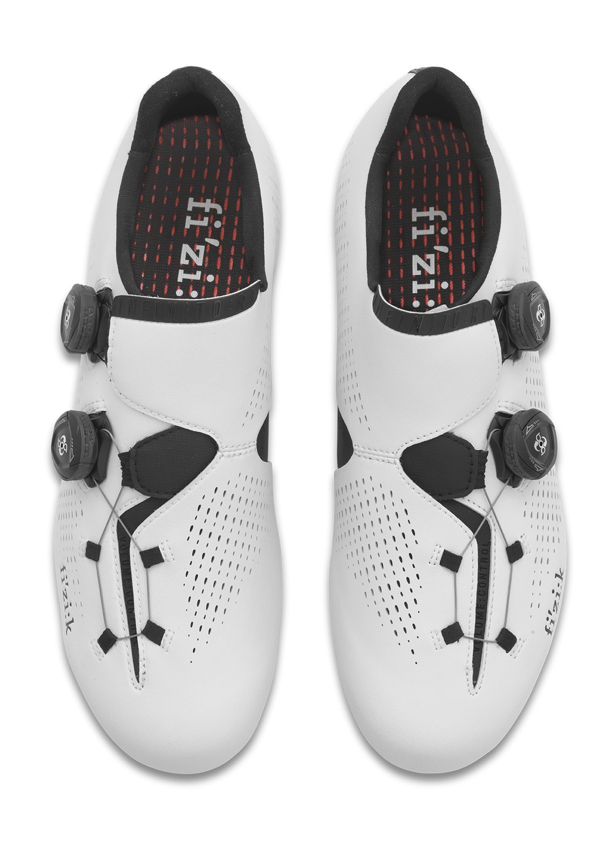 Fizik R1 INFINITO Shoes, White/Black, Size 45