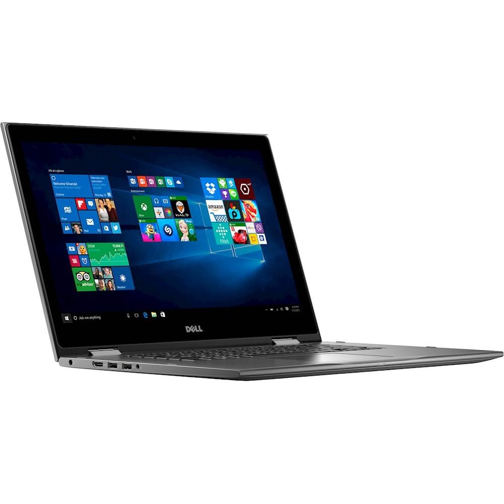 Dell Inspiron 5579 2-in-1 15.6" Full HD Touchscreen Notebook Computer, Intel Core i7-8550U 1.8GHz, 16GB RAM, 512GB SSD, Windows 10 Home, Gray