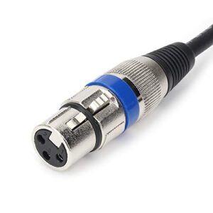 Disino XLR to 3.5mm (1/8 inch) Stereo Microphone Cable for Camcorders, DSLR Cameras, Computer Recording Device and More - 1.6ft/50cm