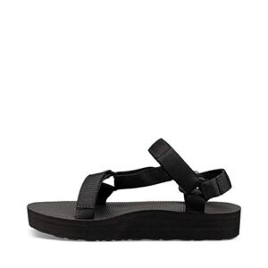 teva women's midform universal, black, 8 m us