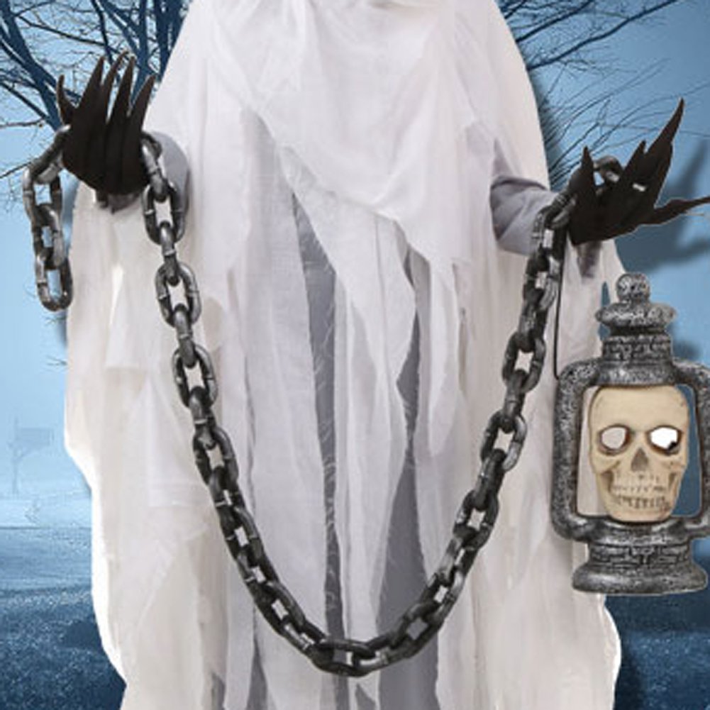 HAZOULEN Plastic Halloween Decoration Chain Costume Prop, 6-feet Long