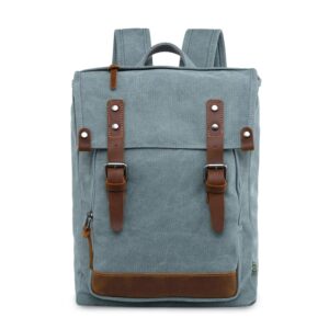 tsd brand discovery canvas backpack (teal)