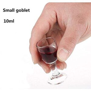 Super Small wine Goblet cup ultra-transparent glass goblet a cup of Maotai small glass of spirits Set of 7pcs