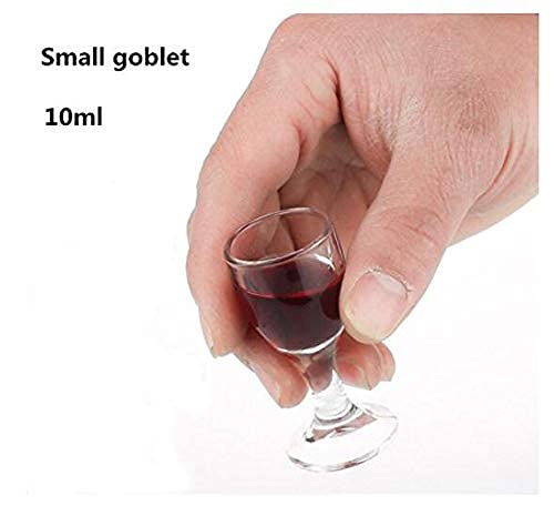 Super Small wine Goblet cup ultra-transparent glass goblet a cup of Maotai small glass of spirits Set of 7pcs