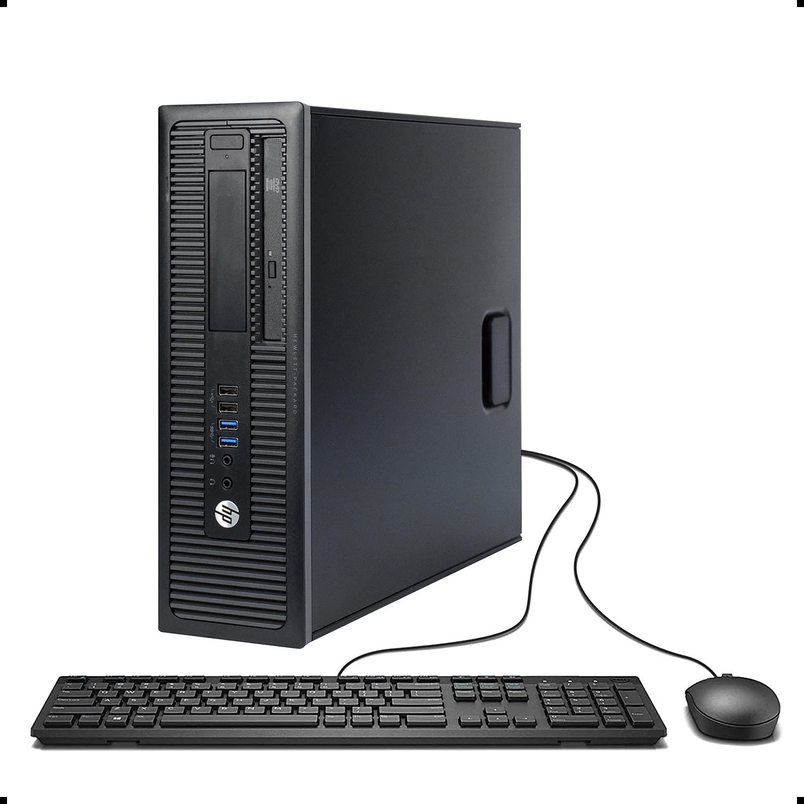 HP EliteDesk 600 G1 Small Form Desktop Computer Tower PC (Intel Quad Core i5-4570, 8GB Ram, 256GB SSD, WiFi, HDMI) Win 10 Pro with CD (Renewed) 1GB Video Card