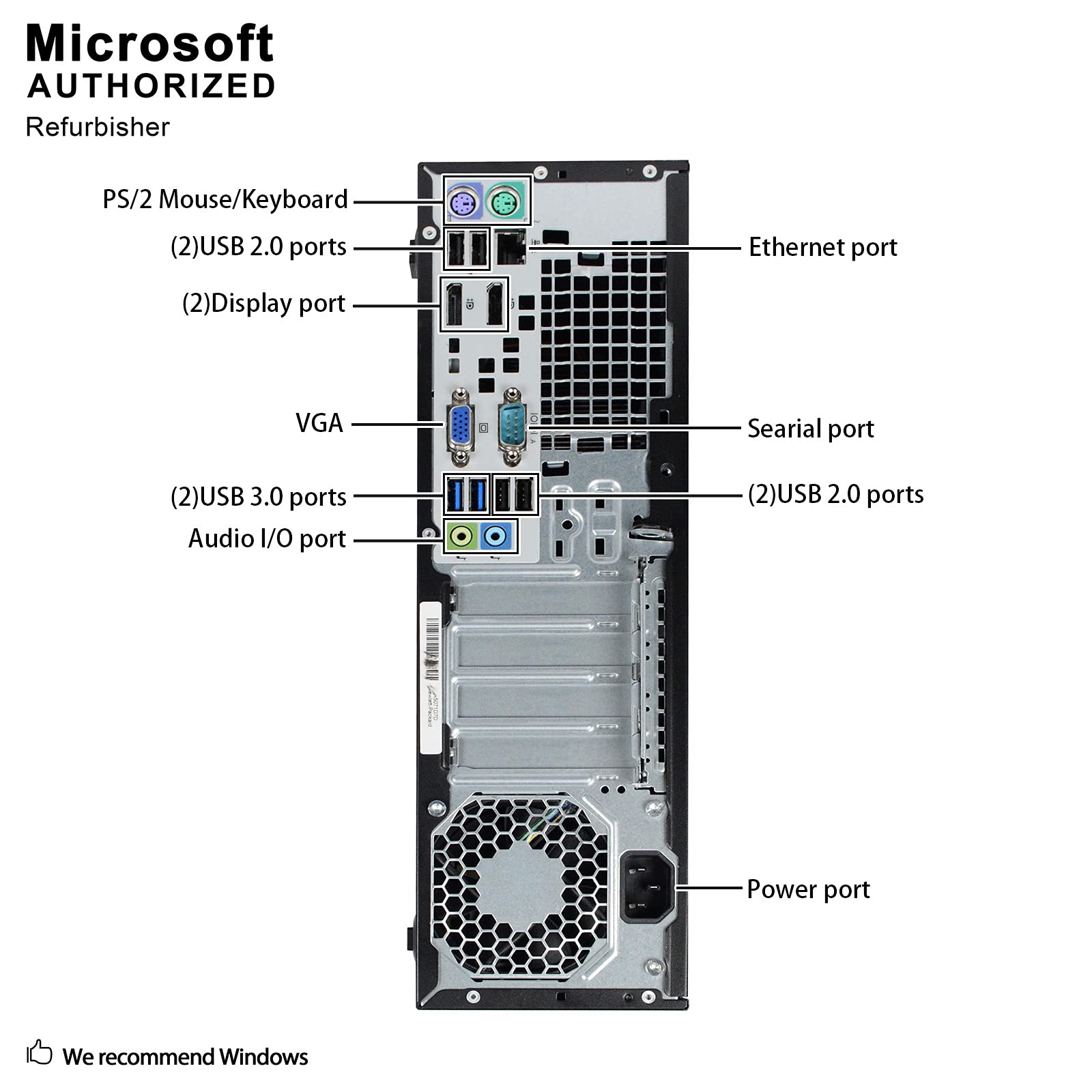 HP EliteDesk 600 G1 Small Form Desktop Computer Tower PC (Intel Quad Core i5-4570, 8GB Ram, 256GB SSD, WiFi, HDMI) Win 10 Pro with CD (Renewed) 1GB Video Card