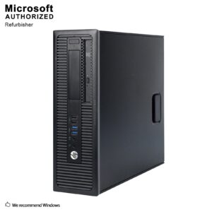 HP EliteDesk 600 G1 Small Form Desktop Computer Tower PC (Intel Quad Core i5-4570, 8GB Ram, 256GB SSD, WiFi, HDMI) Win 10 Pro with CD (Renewed) 1GB Video Card