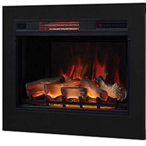 ClassicFlame 28" 3D SpectraFire Plus Infrared Electric Insert & Trim Kit - Black, 28II042FGL & BBKIT-28