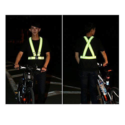 Comidox Reflective Vest with Hi Vis Bands, Fully Adjustable & Multi-Purpose: Running, Cycling, Motorcycle Safety, Dog Walking - High Visibility Pink 1PCS