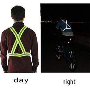 Comidox Reflective Vest with Hi Vis Bands, Fully Adjustable & Multi-Purpose: Running, Cycling, Motorcycle Safety, Dog Walking - High Visibility Pink 1PCS