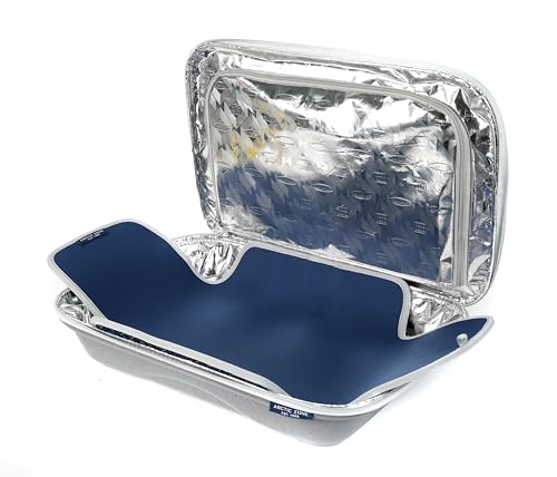 Arctic Zone Deluxe Hot/Cold Insulated Food Carrier, Navy Large