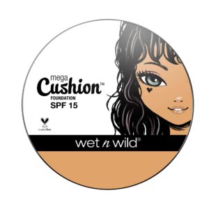 wet n wild Megacushion Foundation, Honey Beige, 0.52 Fluid Ounce