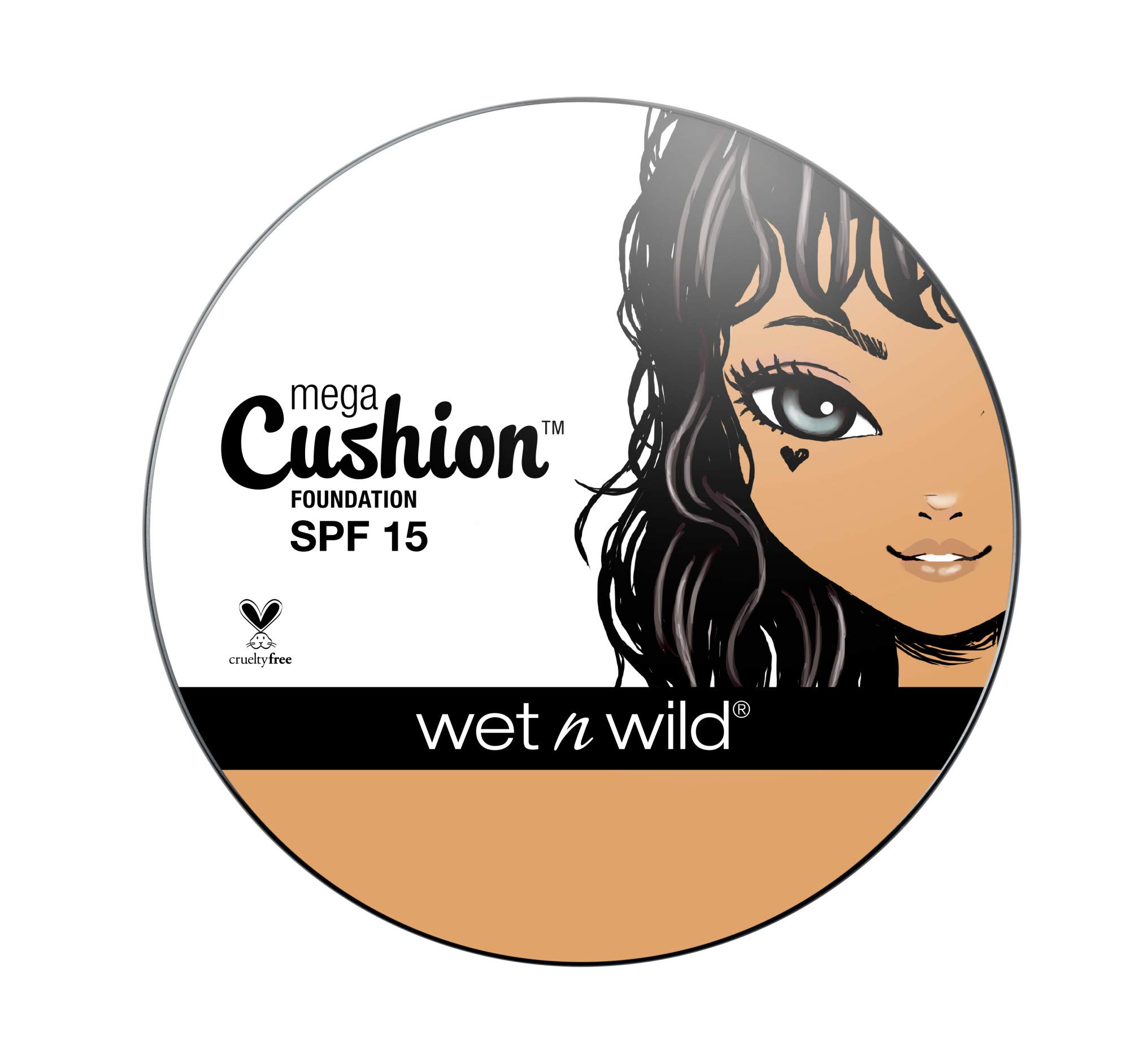 wet n wild Megacushion Foundation, Honey Beige, 0.52 Fluid Ounce