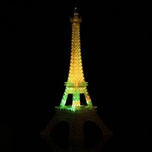 Colorful Eiffel Tower Lighting Desk Bedroom Decoration LED Lamp (7.6 Inch)