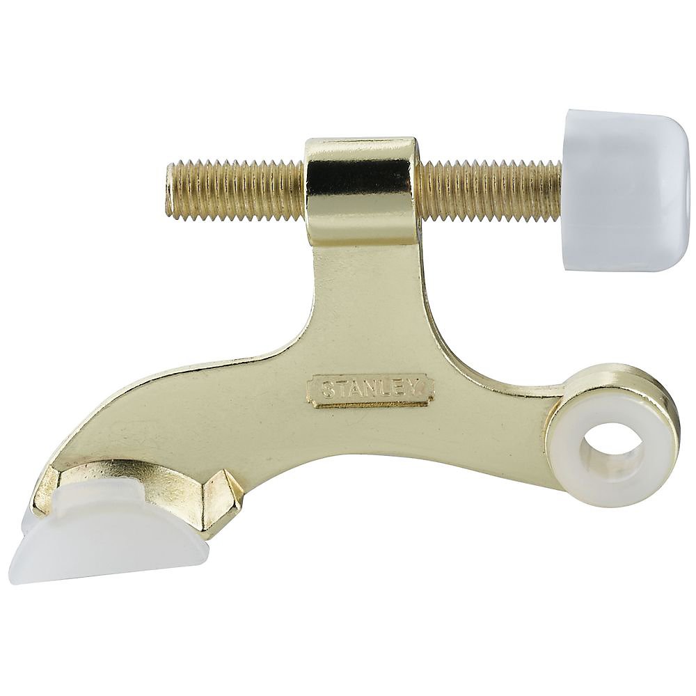 Stanley S766-310 CD7090 Hinge Pin Door Stop, Bright Brass